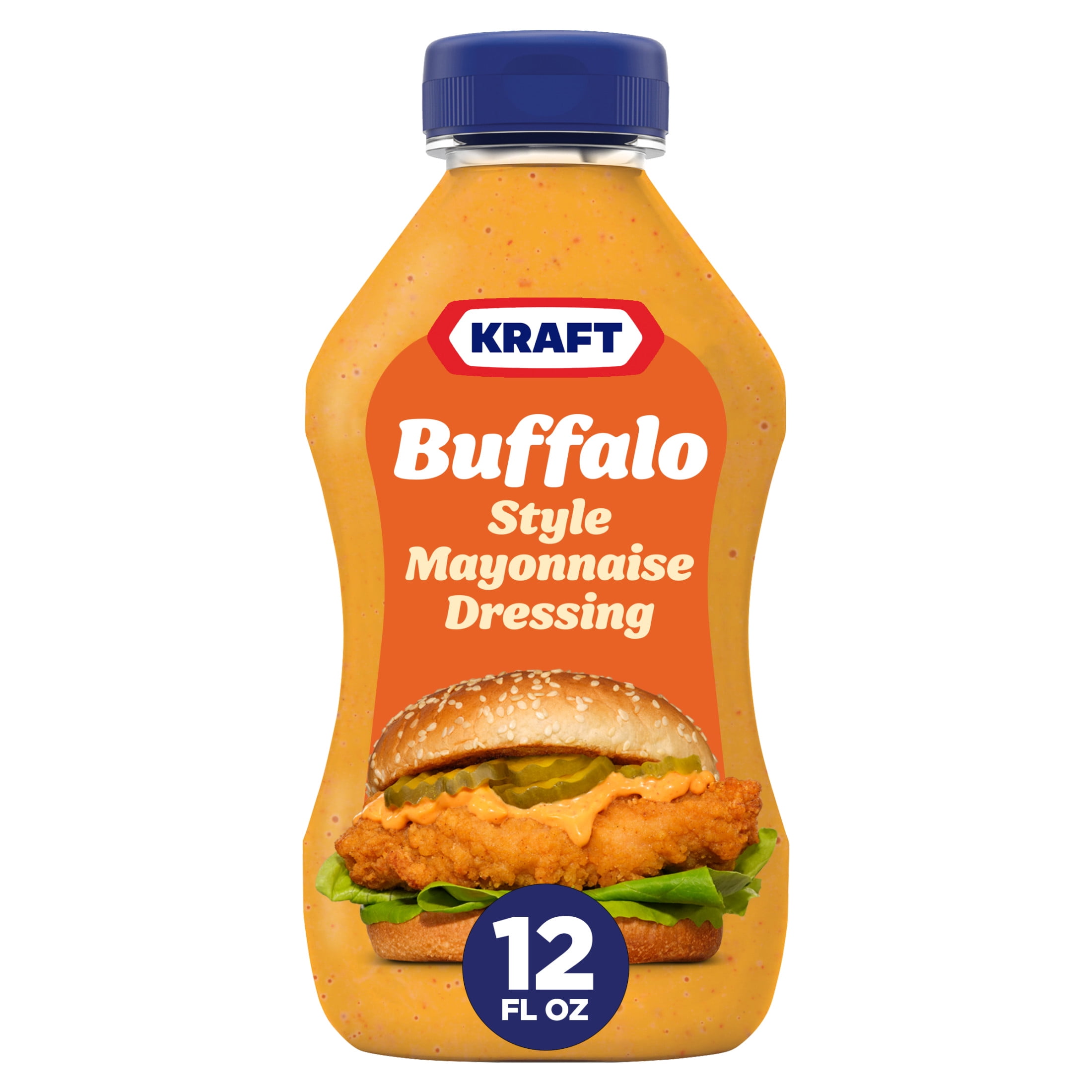 Kraft Mayo Mayonnaise Buffalo Style 12oz, Bottle, Contains: Egg, Casein ...