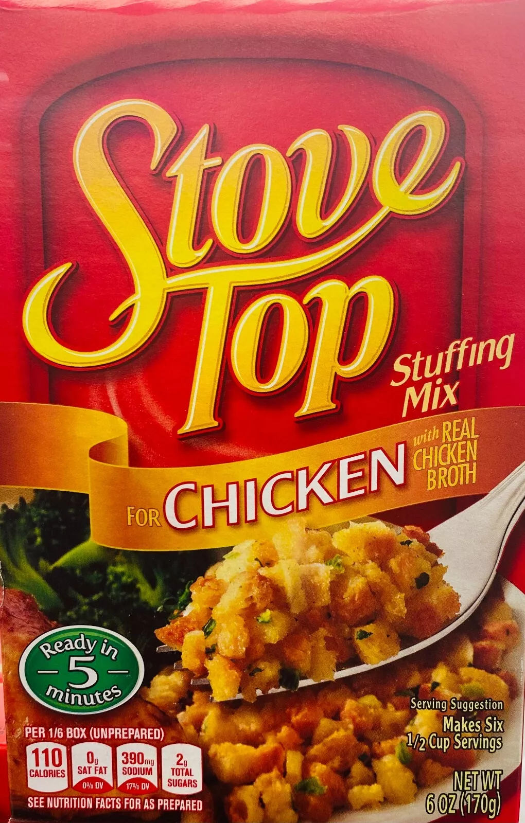 KRAFT Stove Top Chicken Stuffing Mix (6 oz Box) FREE SHIPPING - BULK ...