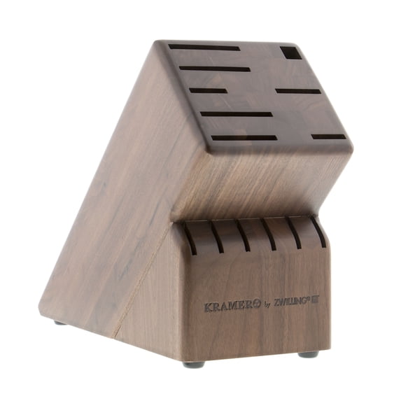 KRAMER by ZWILLING 14-slot Walnut Knife Block - Walmart.com