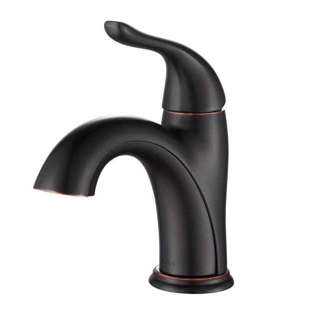 KRAUS Arcus Single Hole Single-Handle Bathroom Faucet in Oil Rubbed ...
