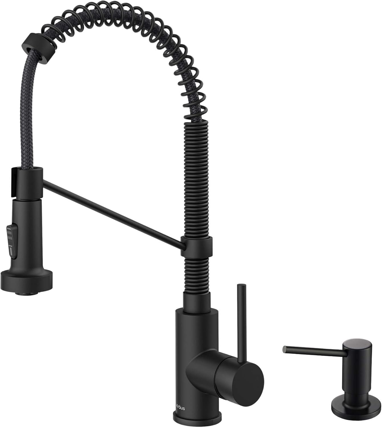 KRAUS Bolden 18-Inch Single Handle Commercial Style Pull-Down Kitchen ...