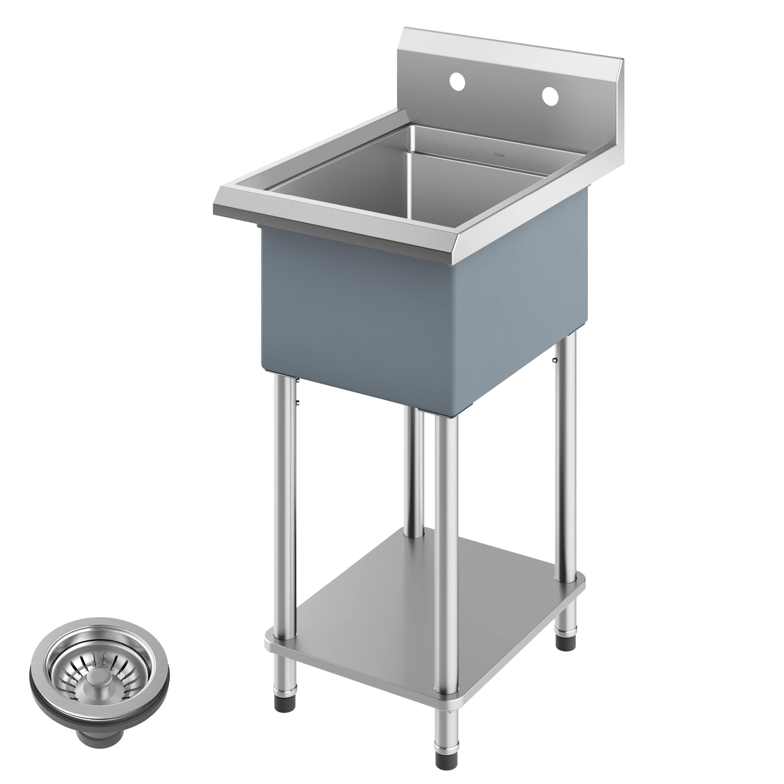 KRAUS Kore 19 18-Gauge Workstation Stainless Steel Single Bowl ...