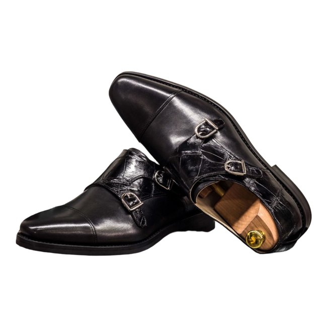 KRE Prime Men Dulla Alligator Double Monk Dress Shoes - Walmart.com