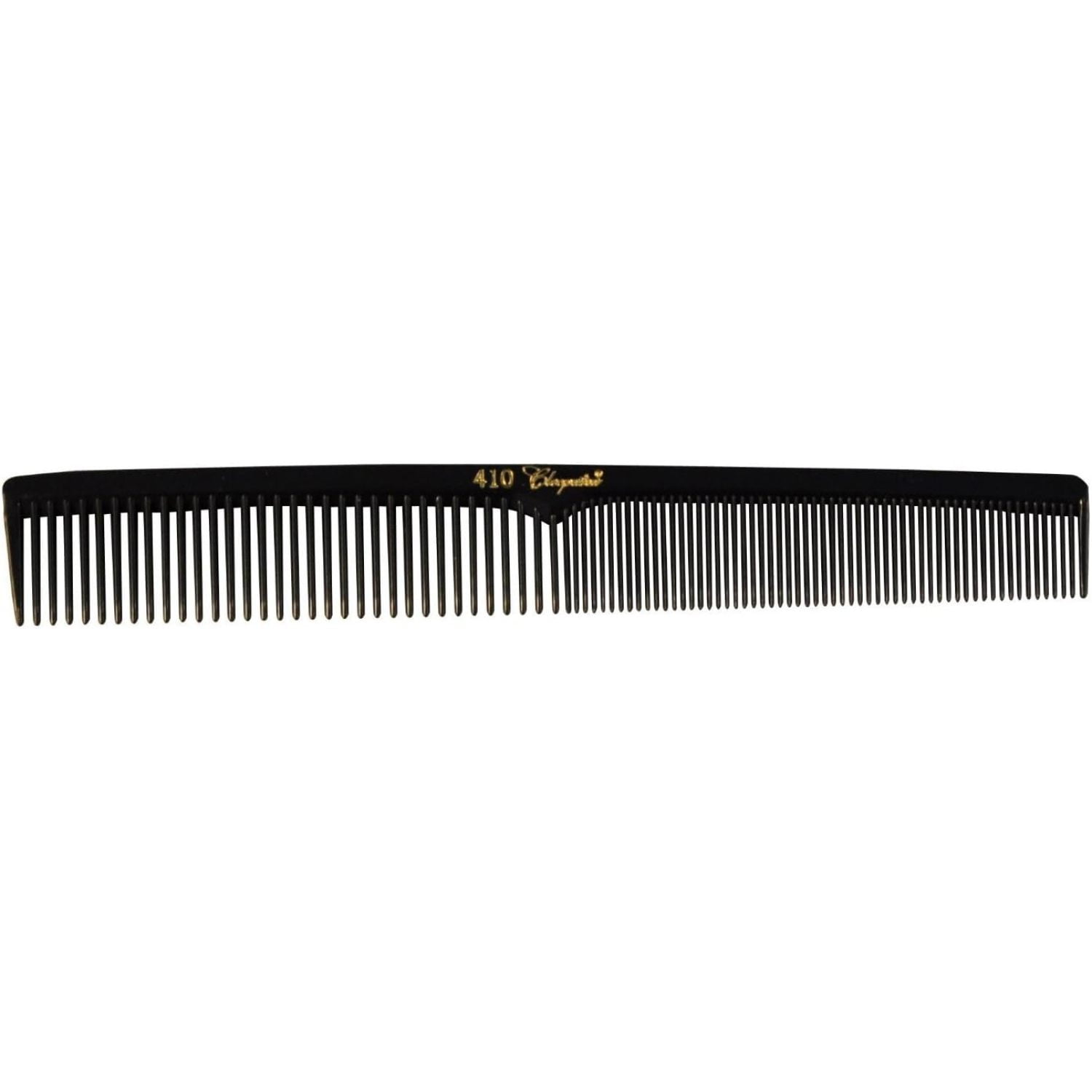 KREST COMBS Cleopatra Series 7 inch Flat Back Styler Comb Black (Pack ...