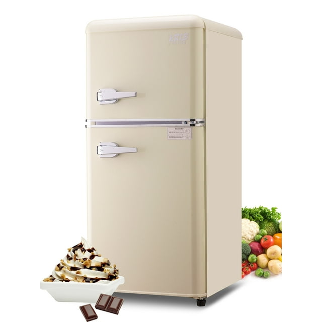 KRIB BLING 3.5 Cu.ft Mini Fridge with 7 Level Thermostat, Compact ...