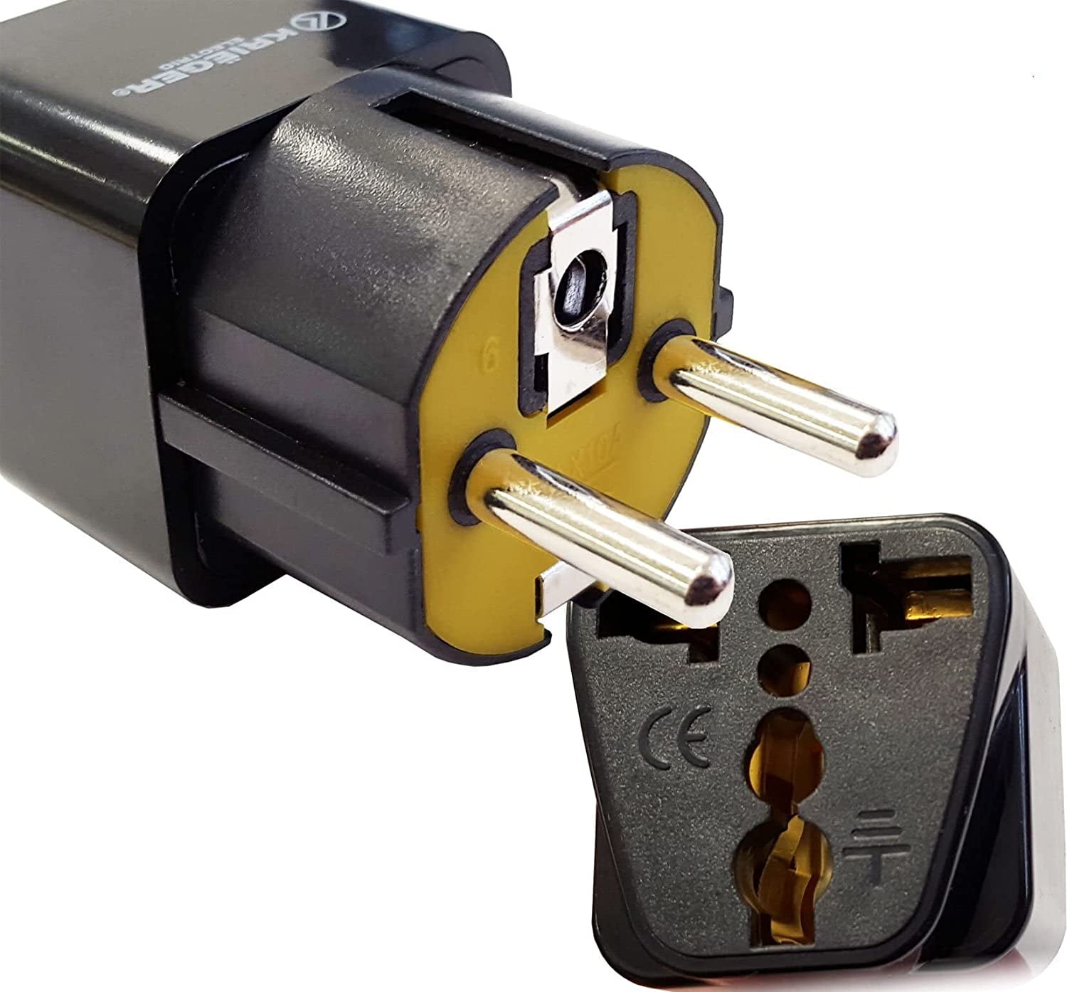 KRIEGER® Grounded Universal India Plug Adapter (type D) Indian - High ...