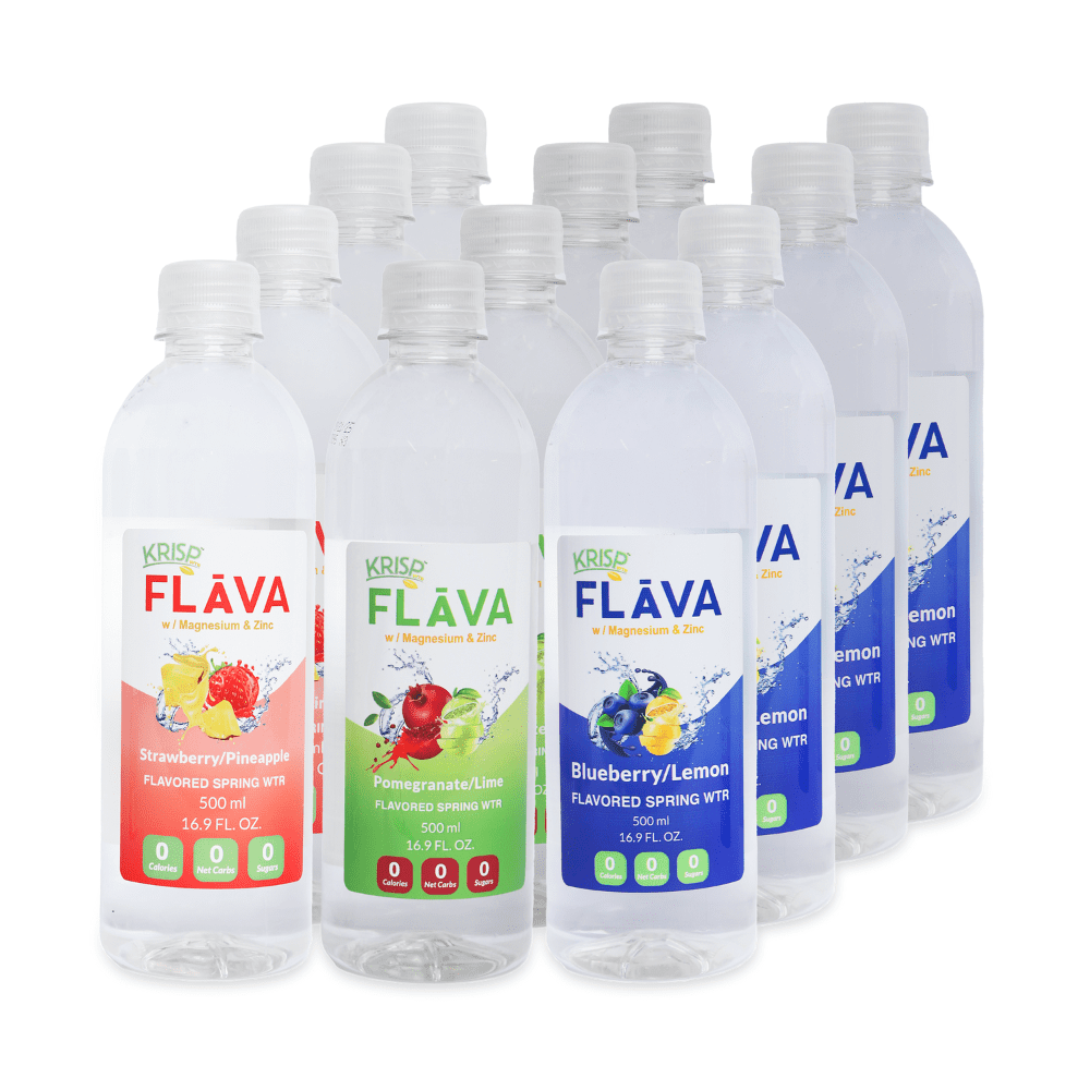 KRISP FLAVA Organic Flavored Spring Water Variety 12 Pack - Walmart.com