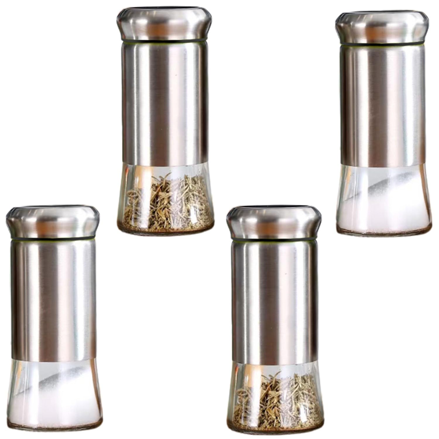 KRIVETY Premium Salt Pepper ShakerRefillable Dispenser with Elegant ...