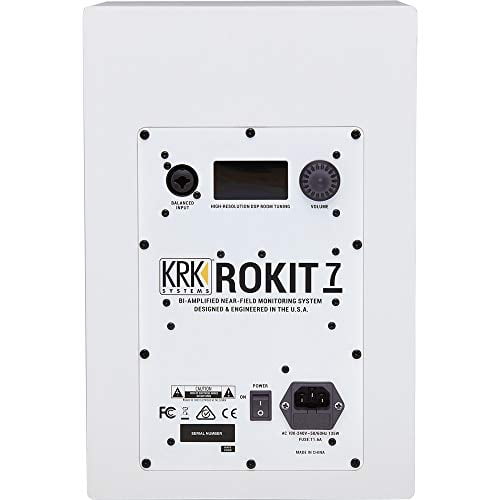 KRK RP7 Rokit 7 G4 Professional Bi-Amp 7" Powered Studio Monitor, White ...