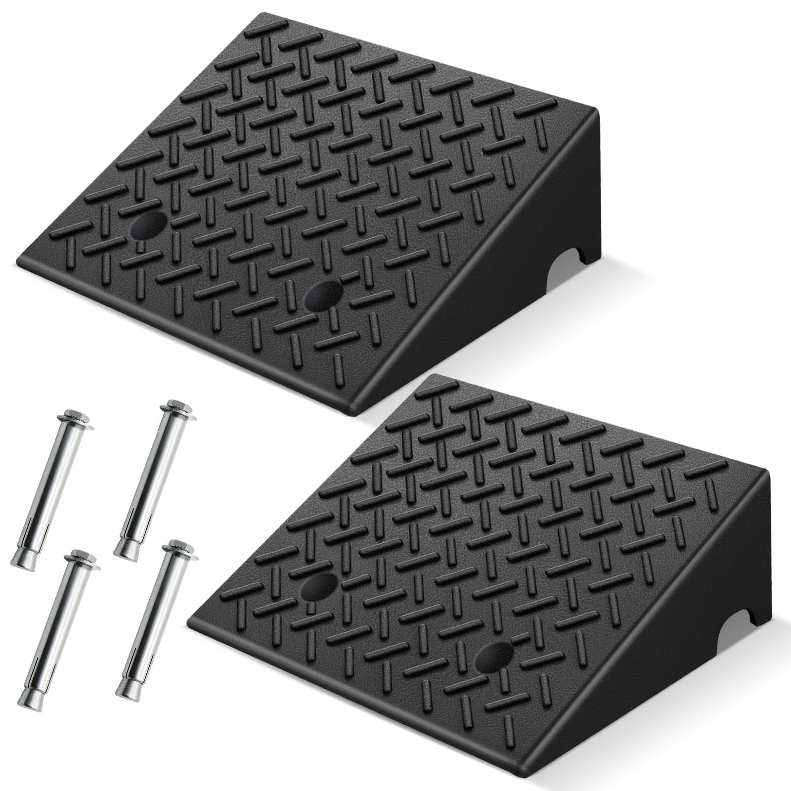 KROAK Rubber Car Curb Ramps,6" Rise Height Heavy-Duty 8818lbs Capacity ...