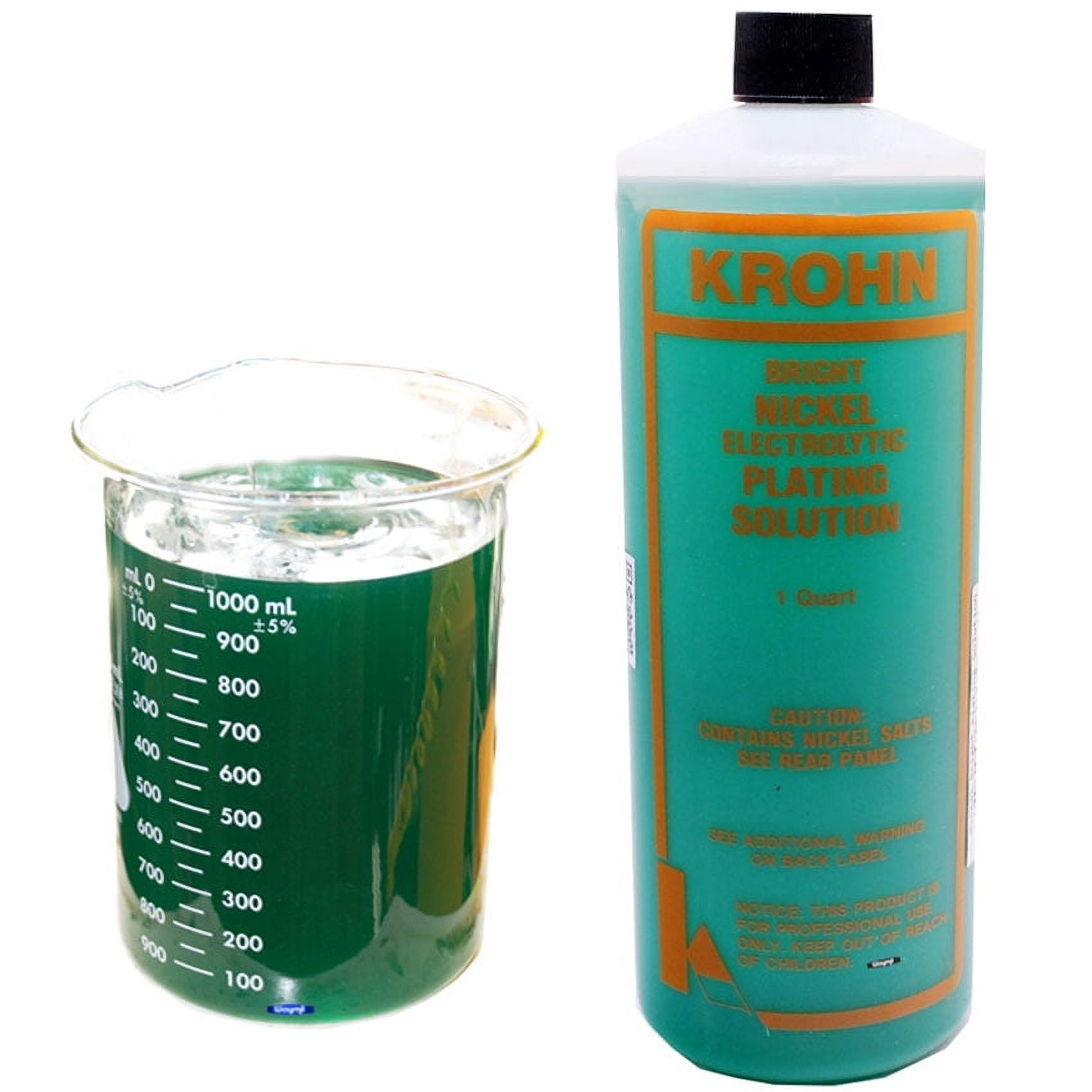KROHN BRIGHT NICKEL JEWELRY PLATING SOLUTION ELECTROPLATING 1 Qt ...