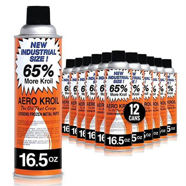 KROIL Penetrating Oil (Aerokroil), 16.5 oz. Aerosol, Pack of 12 ...