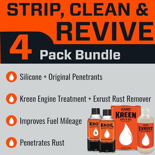 KROIL Strip Clean & Revive Bundle (Aerosol Spray/Liquid-10oz/16oz/16oz ...