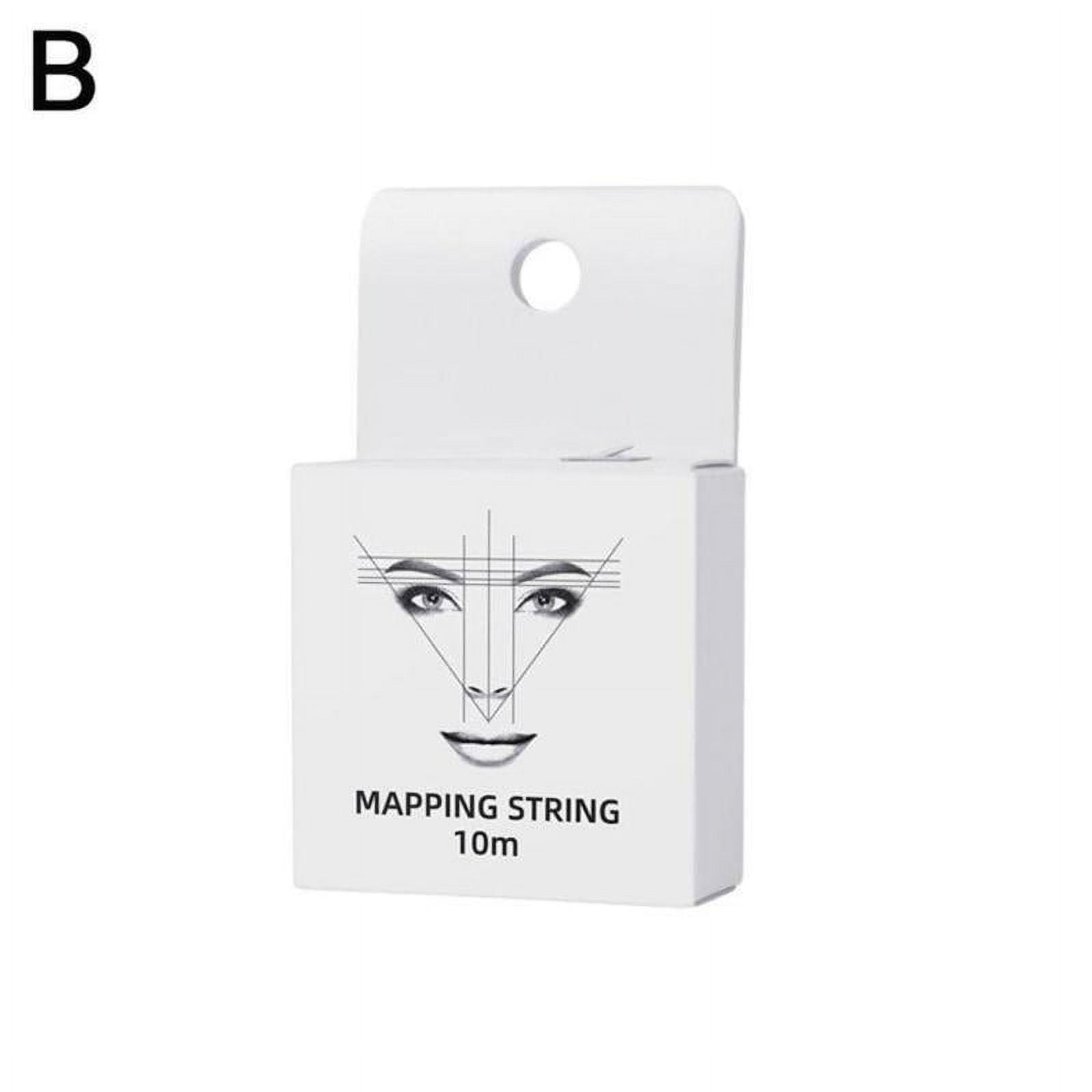 KRONDO 10m Tattoo Thread Pre-Inked Eyebrow Mapping String Eyebrow ...