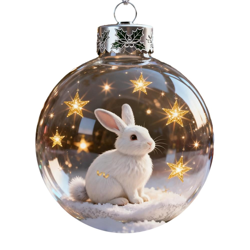 KRONDO 2026 Playful Animal 3D Glass Ball Decorations,2026 Wildlife ...