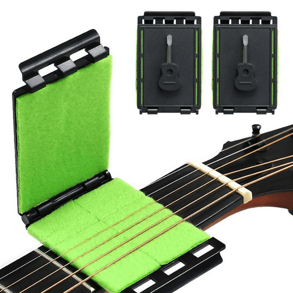 KRONDO 2Packs 2-in-1 Guitar String Cleaner Brush - Dual-Sided for Oil ...