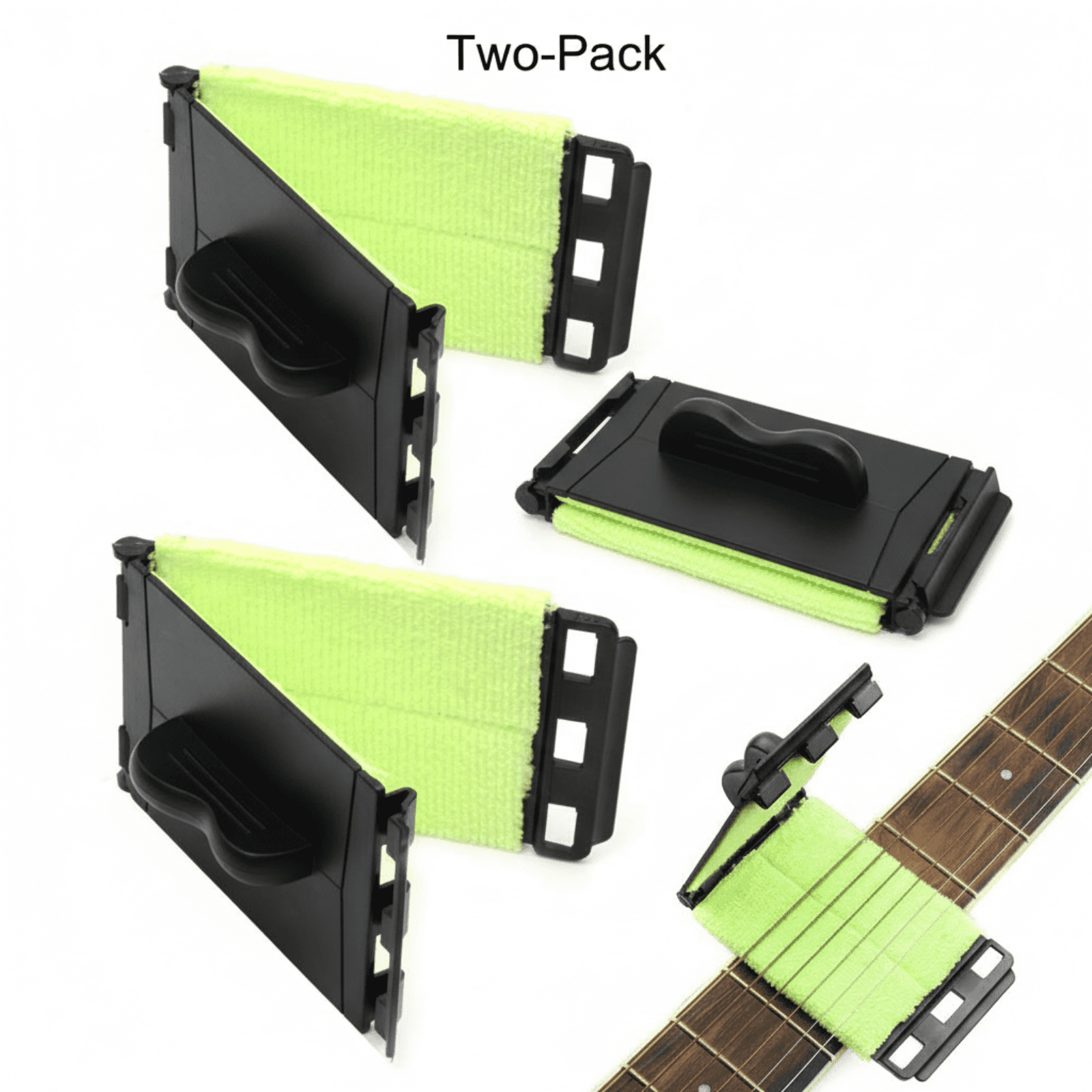 KRONDO 2Packs 2-in-1 Guitar String Cleaner Brush - Dual-Sided for Oil ...