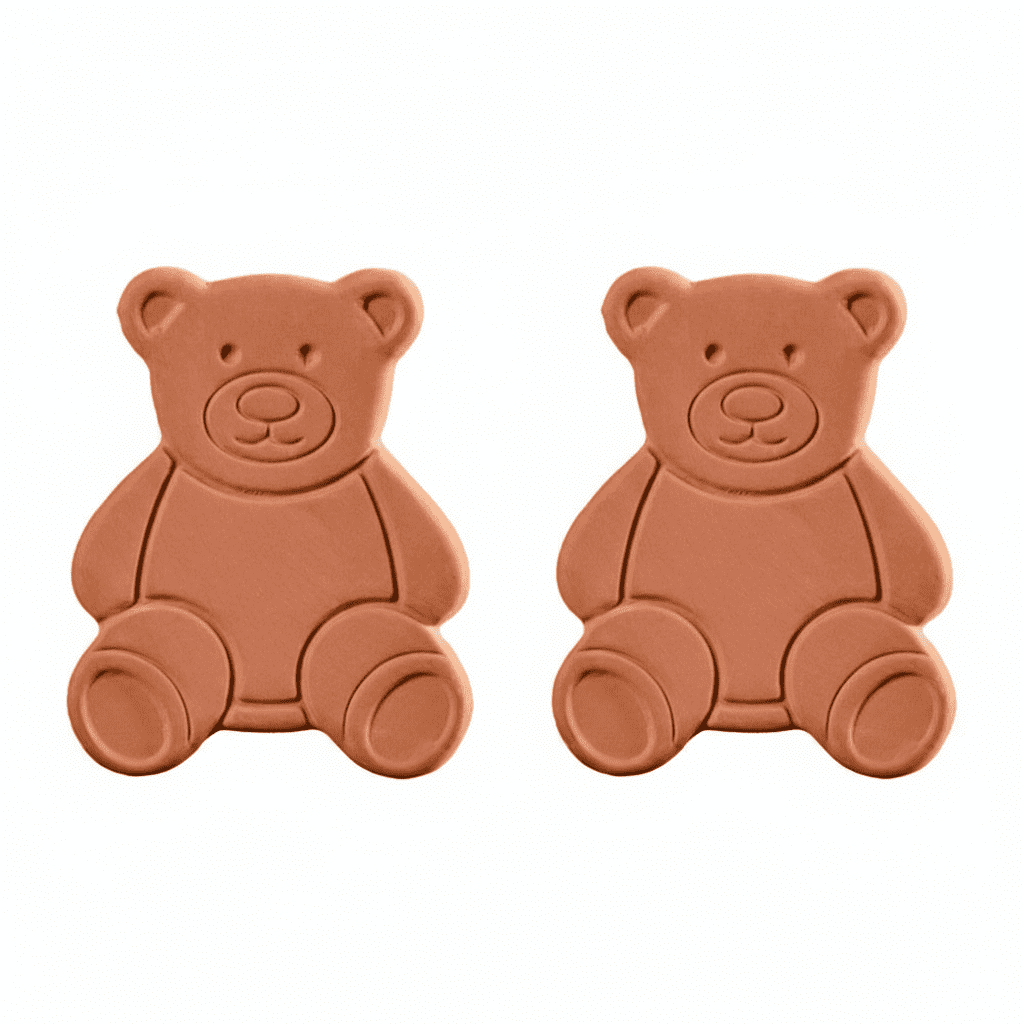 KRONDO 2Pcs Terracotta Brown Sugar Saver Bear - Natural Clay Disc to ...