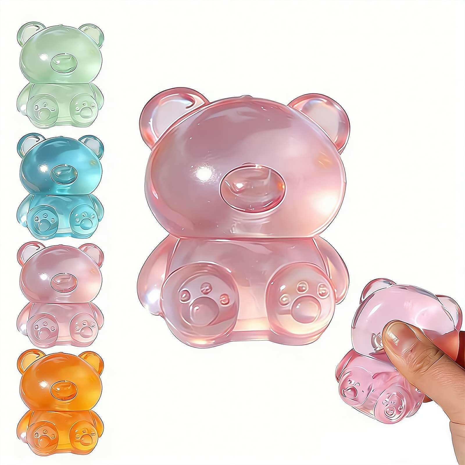 KRONDO Bear Stress Balls Squishies Toys, Sugar Filled Maltose Squeeze ...