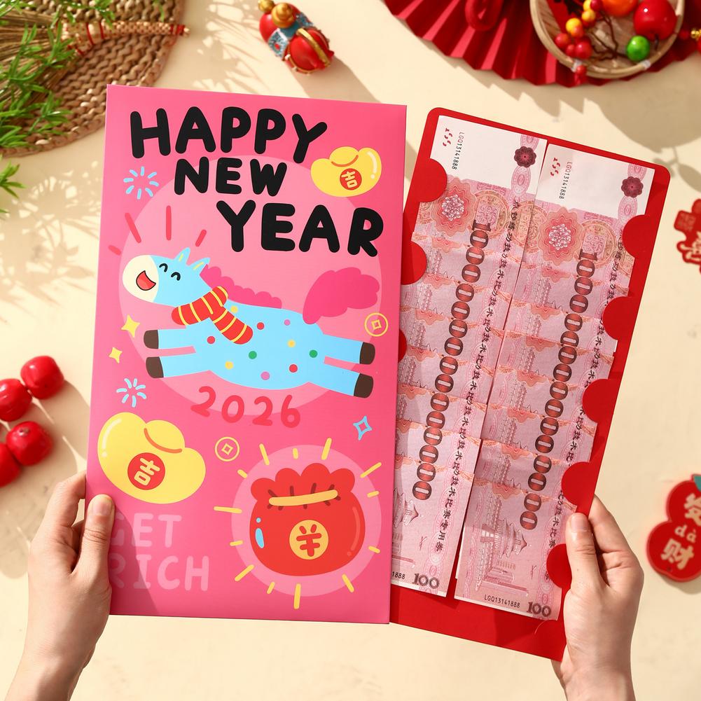KRONDO Creative Huge red envelope for the Year of the Horse 2026 New ...