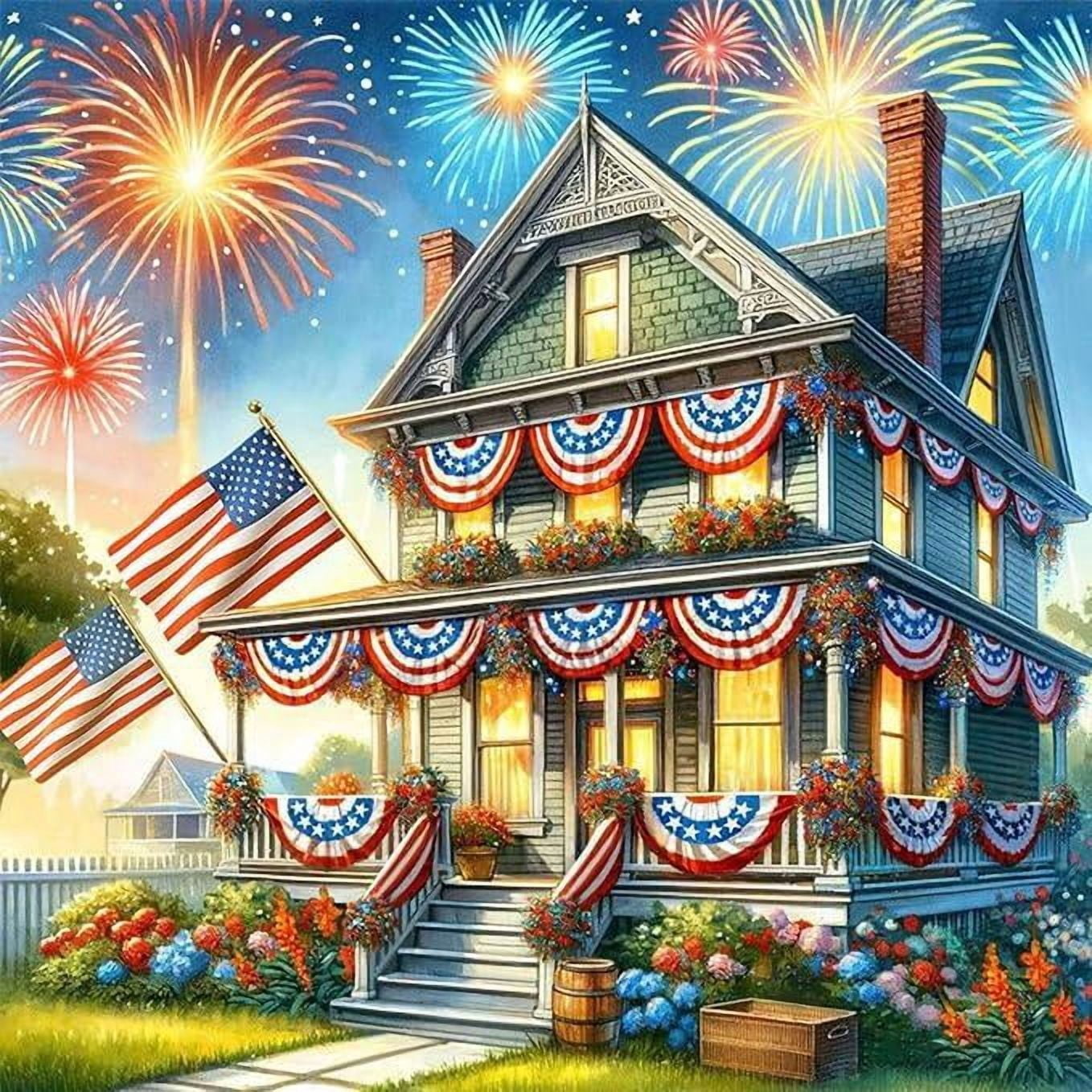 KRONDO Independence Day Diamond Art Kits for Adults, 250th Anniversary ...