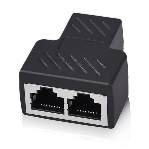 KRONDO Network Splitter Adapter – 1 Female to 2 Female RJ45, for CAT5 ...