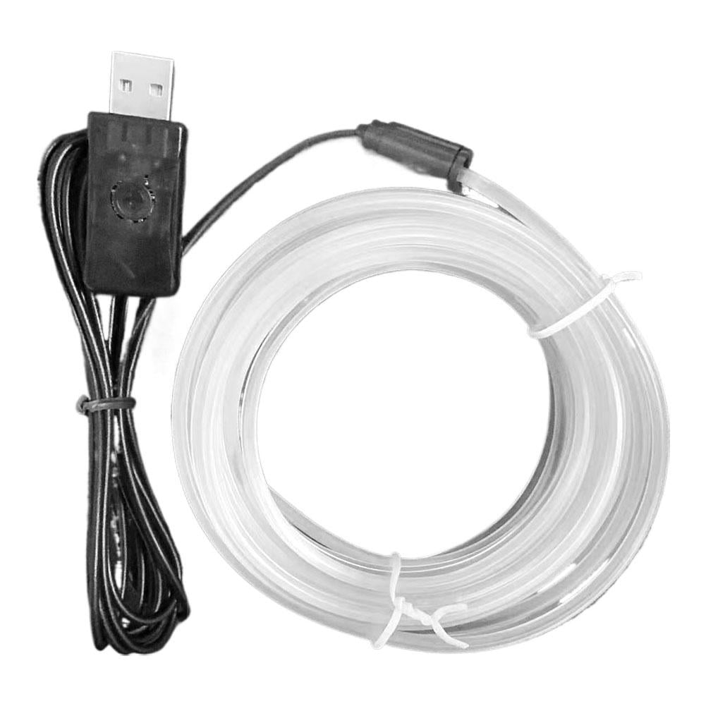 KRONDO RGB Car Interior Ambient LED Light Strip Invisible USB Fiber ...