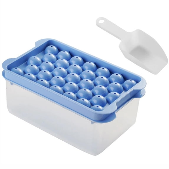 KRONDO Stackable Ice Cube Tray Set with Lid and Bin Easy-Release Ice ...