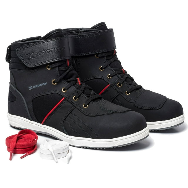 KRONOX Motorcycle Sneakers for Men - Protected Riding Shoes Gear for ...