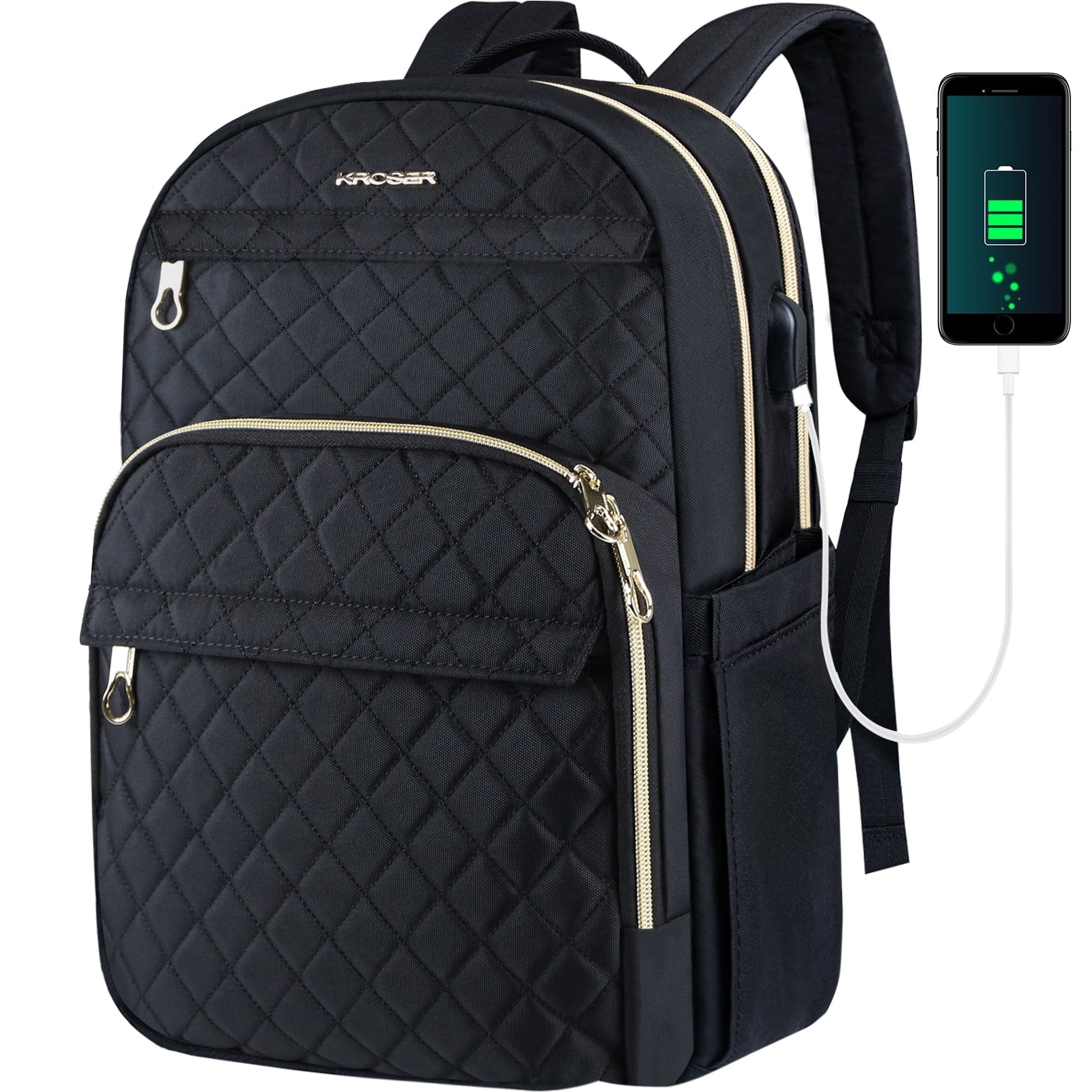 KROSER Large Laptop Bag Backpack 15.6"", Padded Business Computer ...
