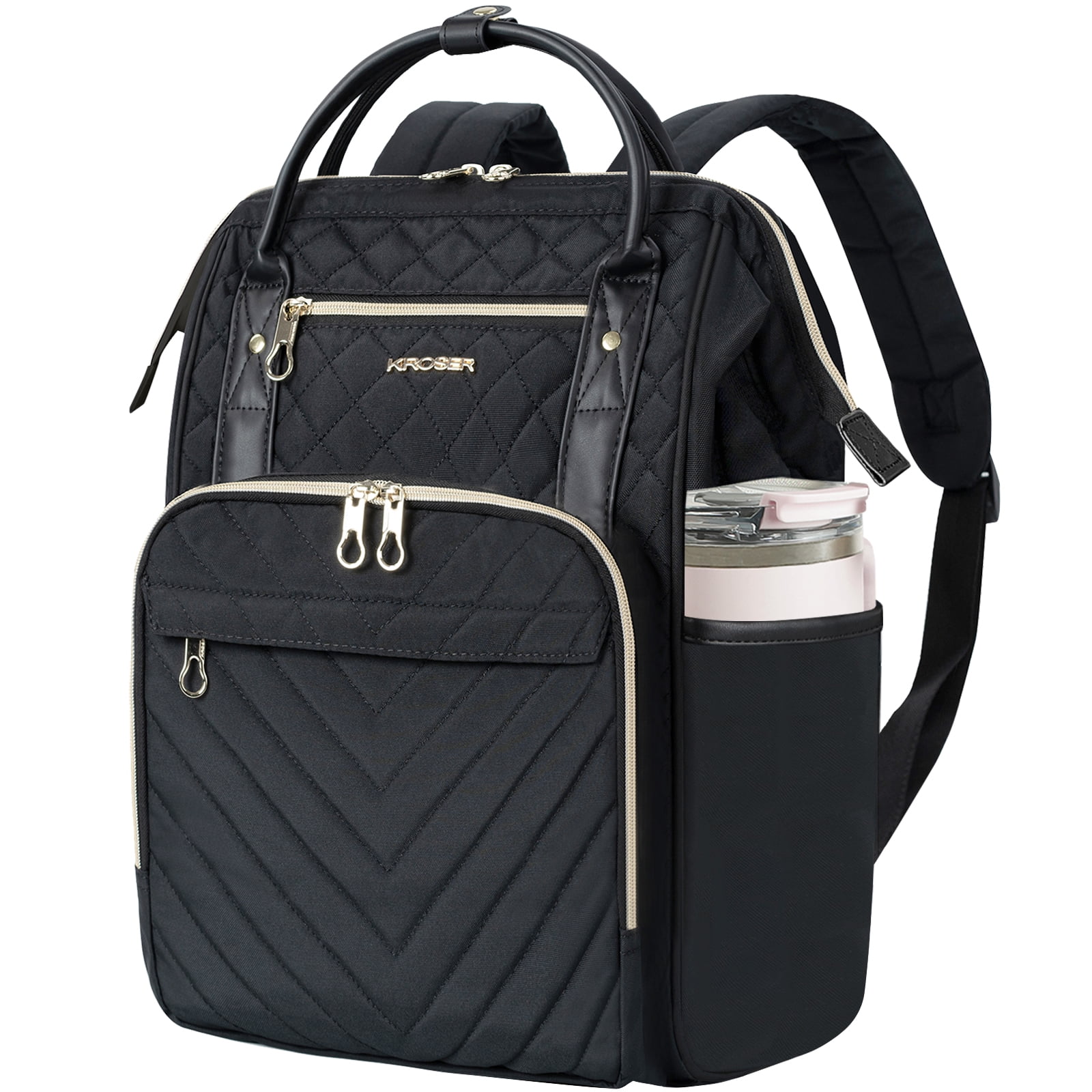 KROSER Laptop Backpack 17" Stylish Backpack Water Repellent College ...