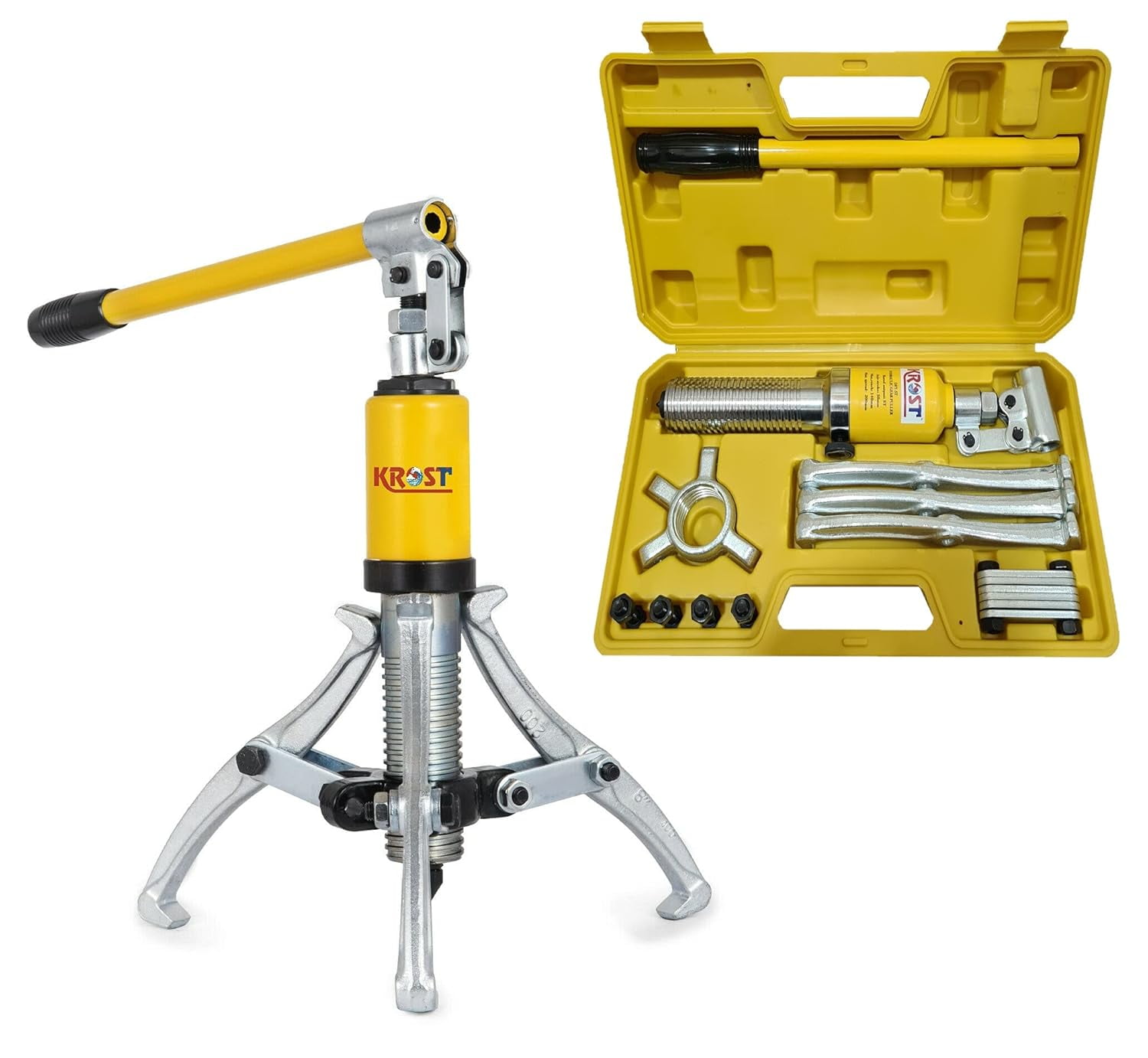 KROST 5 Ton Hydraulic Gear Puller Bearing Puller 3 in1 Pumps Oil Tube ...