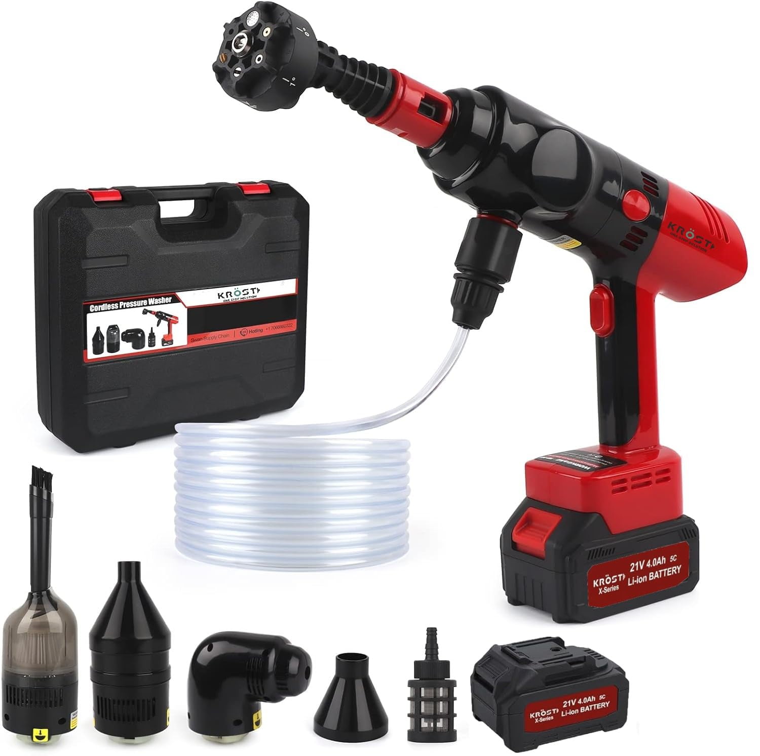 KROST XSeries 21v Cordless Pressure Washer 700PSI Portable Power ...