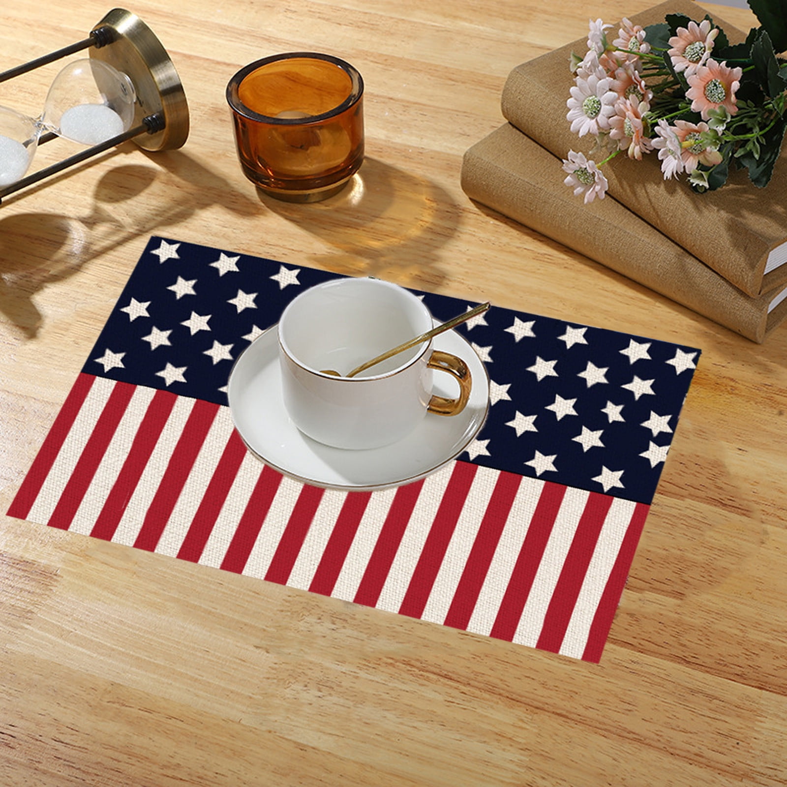 KRQAP Home Improvement Clearance, 4th Of July Placemats Set Of 4 Gnome ...
