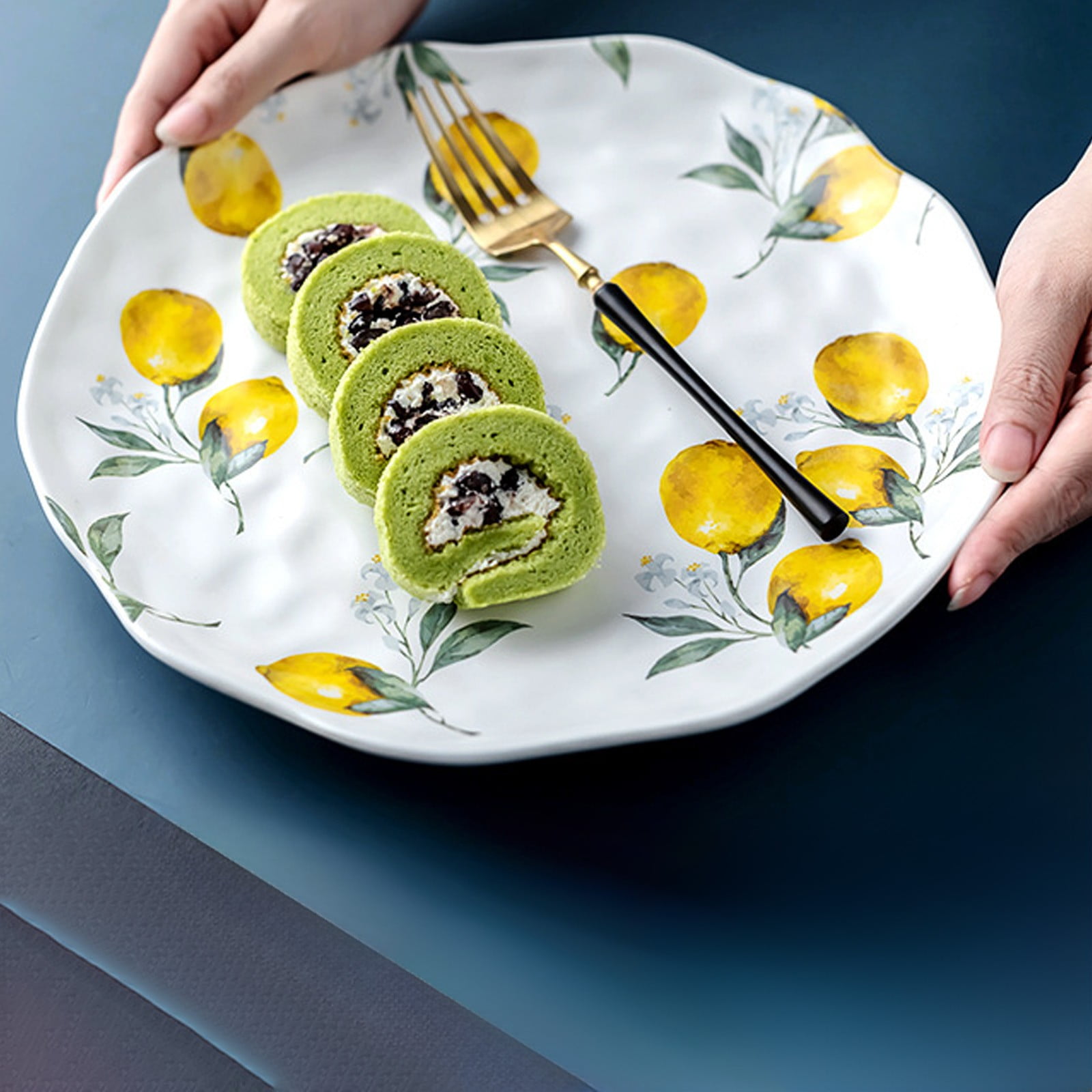 KRQAP Lemon Ceramic Plates Shaped Plates Household Bowls And Dishes ...