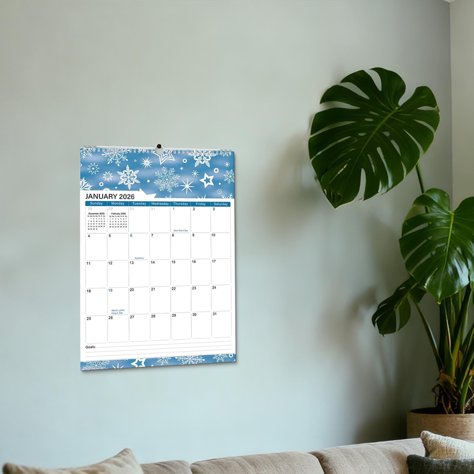 KRQAP Wall Calendar 2026-27 Planning Calendar Thick Paper Yearly ...