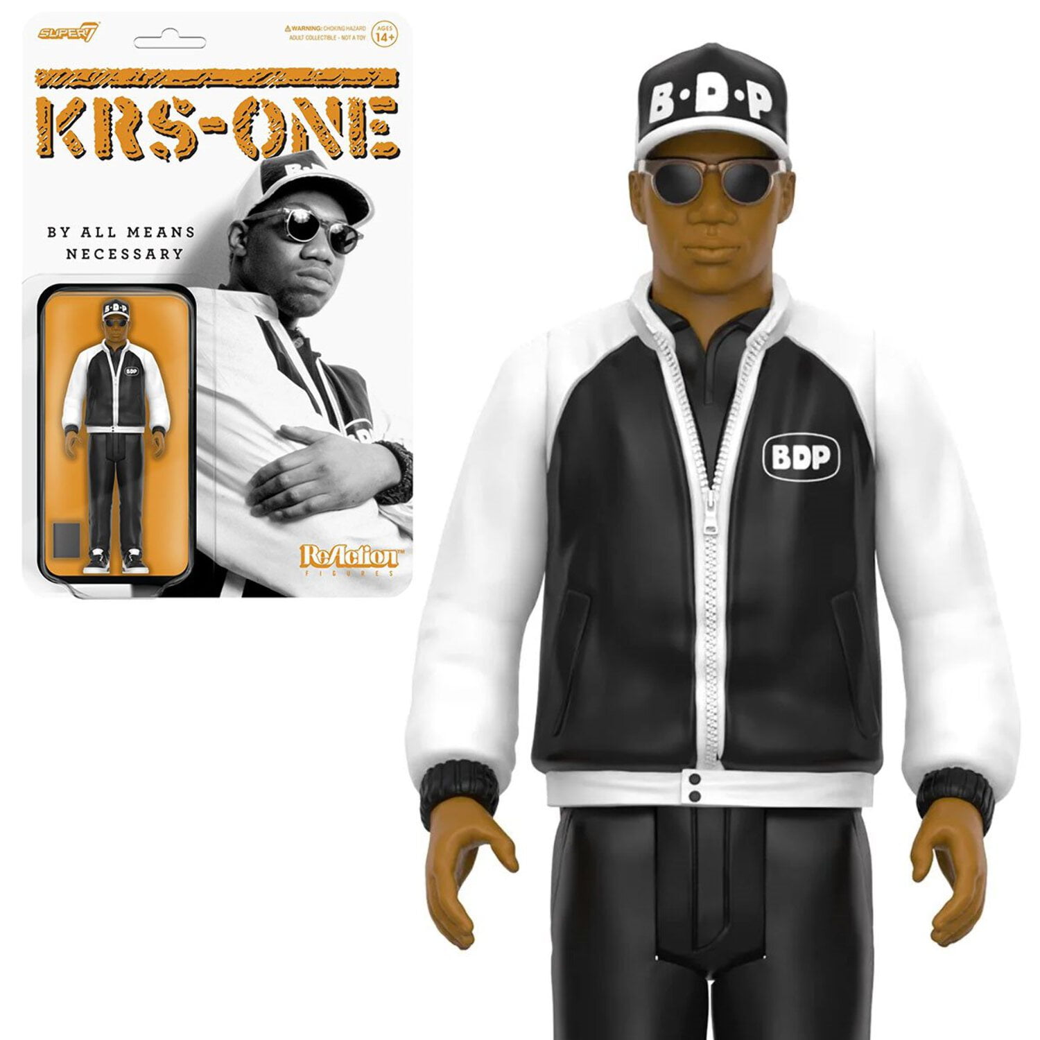 KRS-One By All Means Necessary 3 3/4-Inch ReAction Figure - Walmart.com