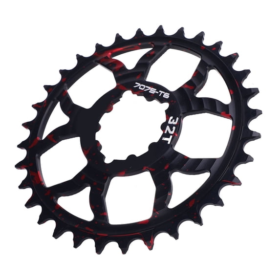 KRSEC Premium Bike Chainring 32T Round Chainwheel Hollow Aluminium ...