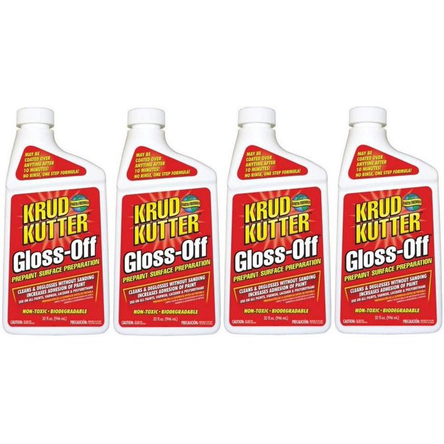 KRUD KUTTER GO32 Gloss-Off Prepaint Surface Preparation, 32-Ounce 4 Bottles - Walmart.com