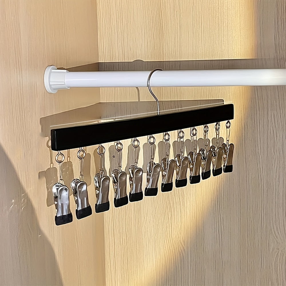 KRUEM Hanging Organizer Sturdy Multi-Clip Hanger for Hats Ties Belts ...