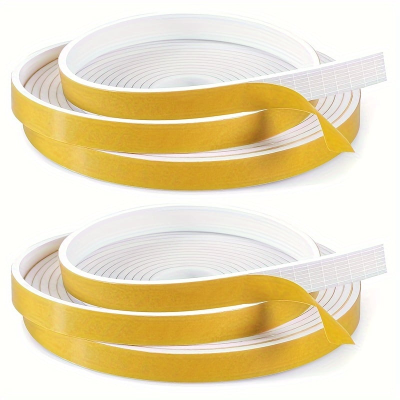 KRUEM Self-Adhesive Foam Seal Tape - 2 Rolls 33 Feet Total Length ...