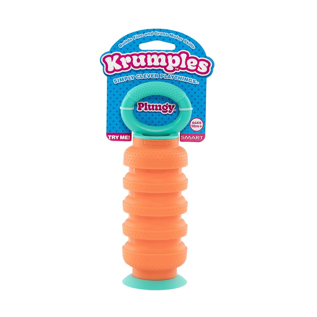 KRUMPLES Plungy Orange - Ridiculously Fun Playthings for All Ages 1 and Up Made from Food Grade ...