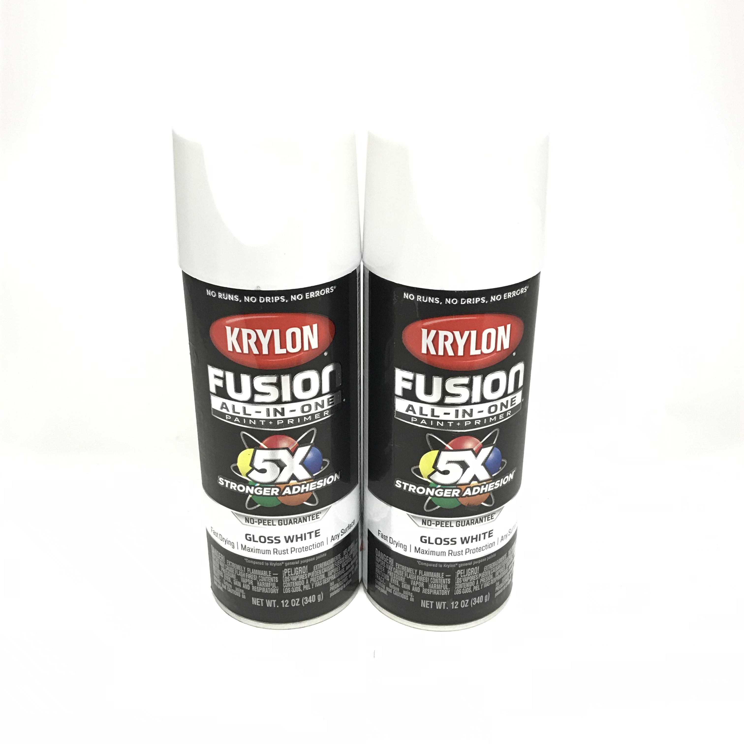 KRYLON 2727-2 PACK Gloss White All-In-One Fusion Paint & Primer - No ...