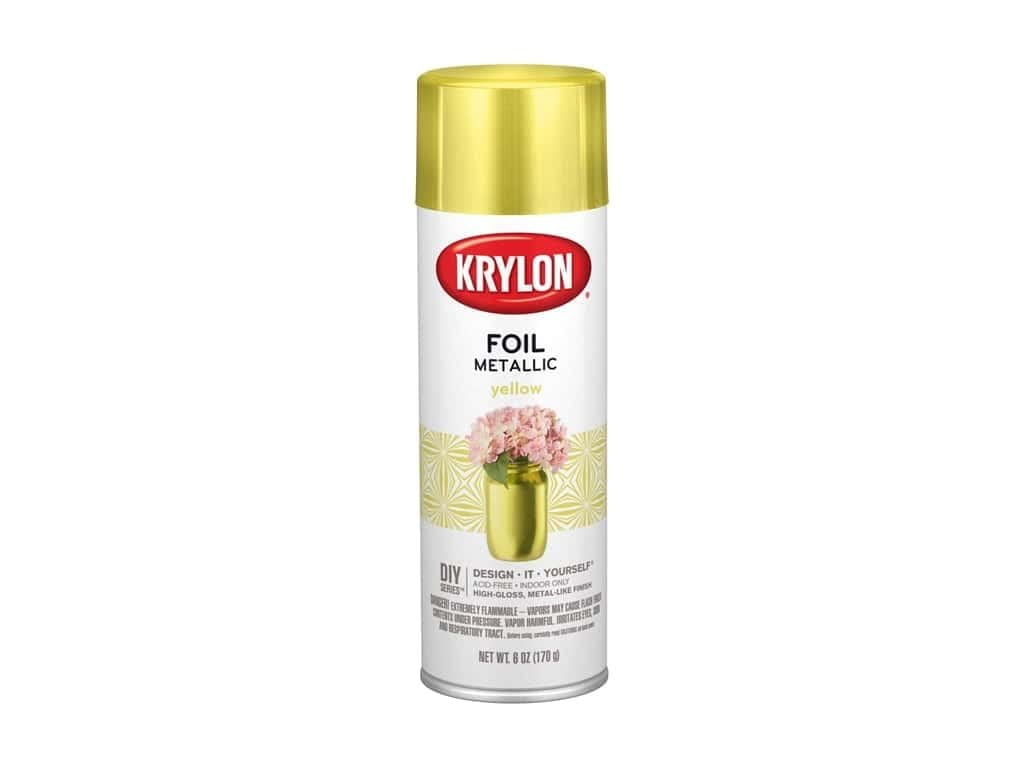 Krylon Premium Metallic Foil Spray Paint - Metallic Finish - 1 Count, 6 ...