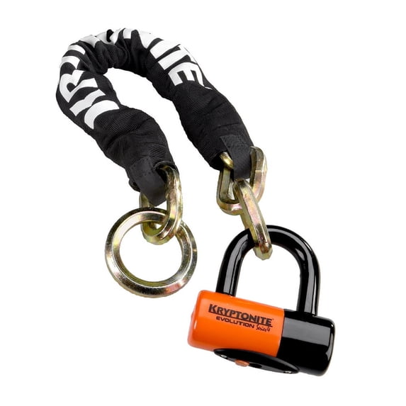 Kryptonite New York Noose 1275 with Evo Series 4 Disc Lock, 2'4" Chain ...