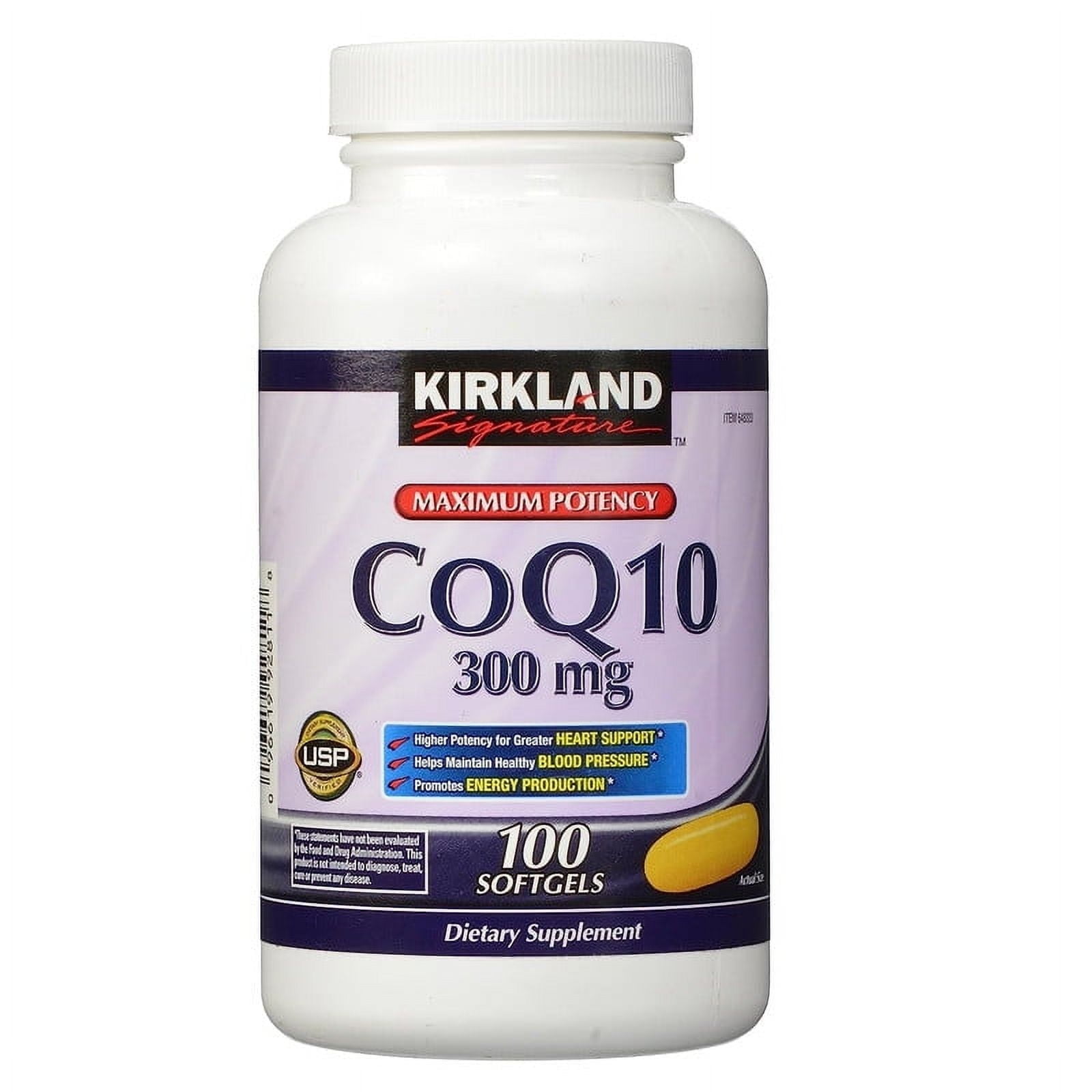 KS CoQ10 300 mg - 100 Softgels - Walmart.com