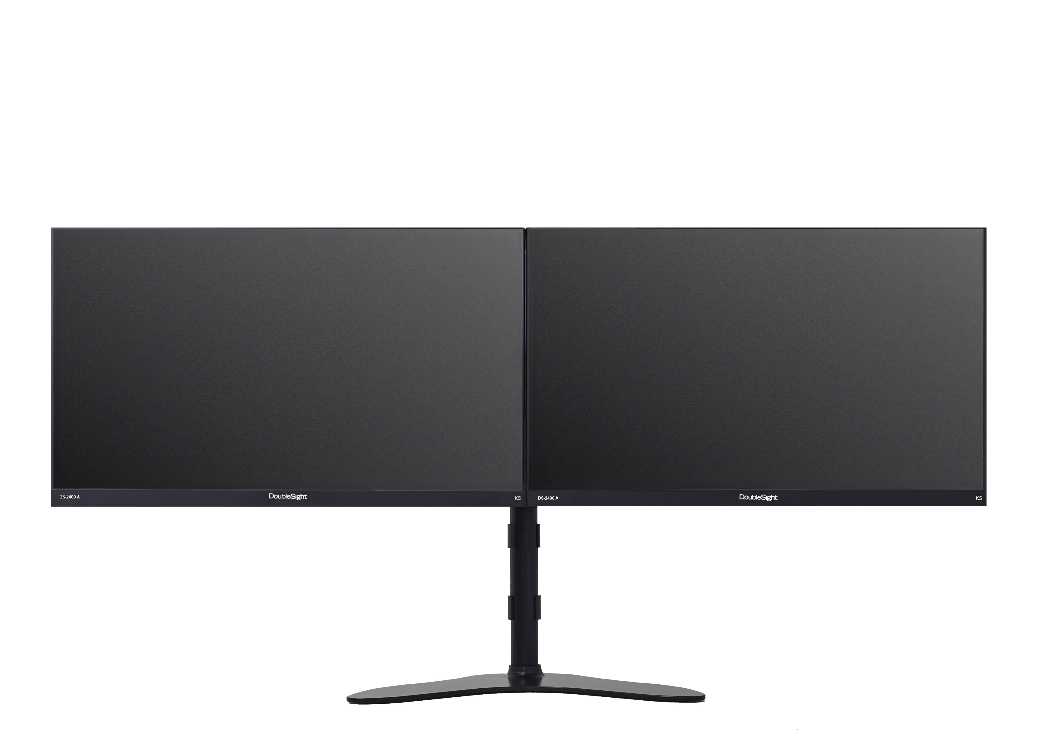KS Doublesight Displays 2 Full HD 24” Monitors (1920 x 1080), 75Hz, Dual Monitor Stand Combo ...