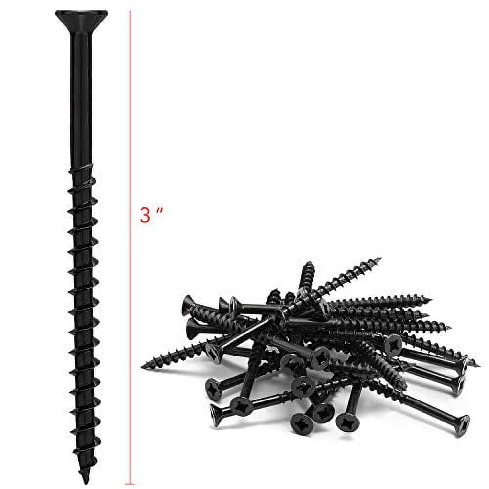 KS Hardware 3 Inch Wood Screws for Door Hinge #9 Security Screws, 24 ...