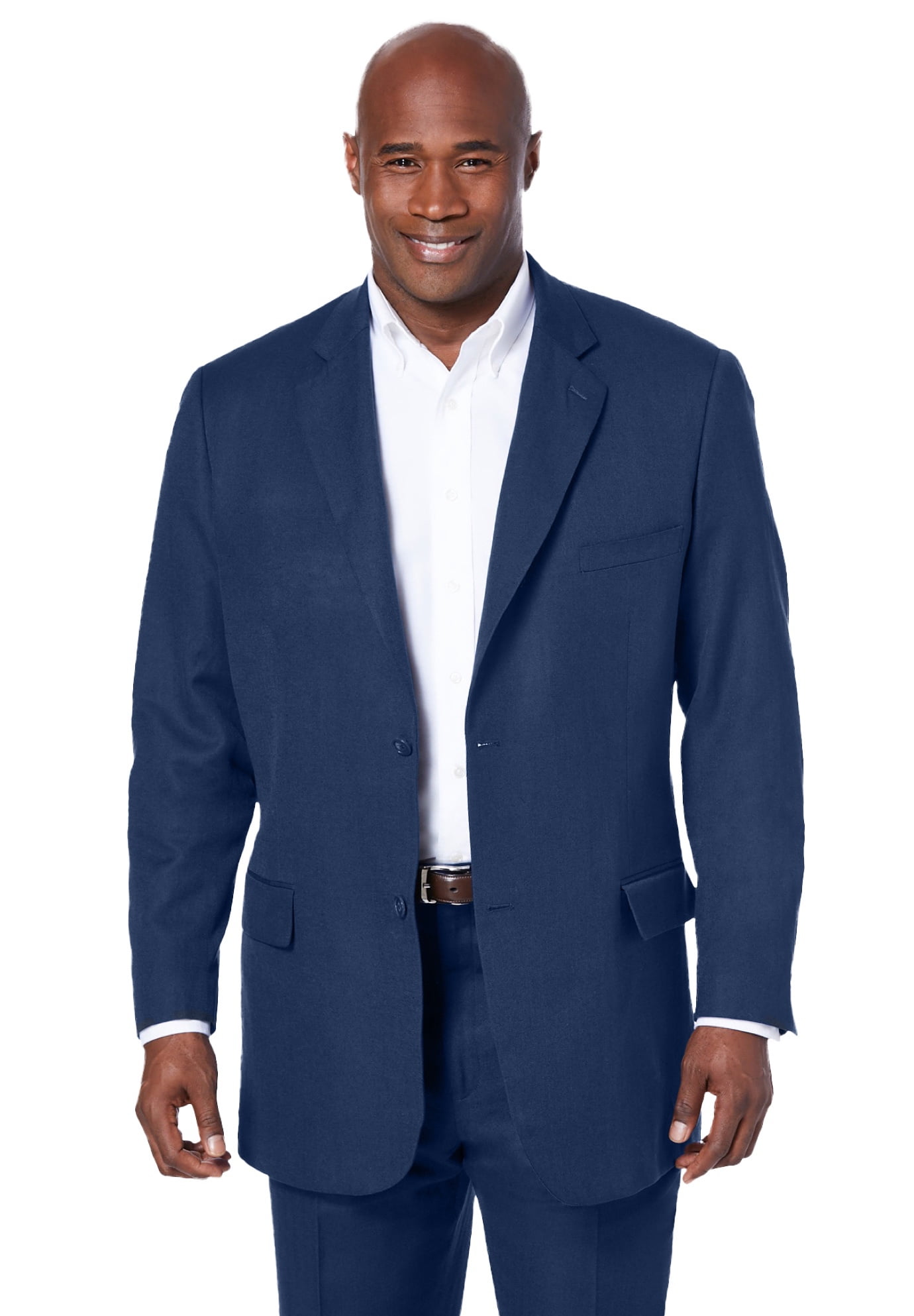 KS Island Men's Big & Tall Linen Blend Two-Button Suit Jacket - Walmart.com