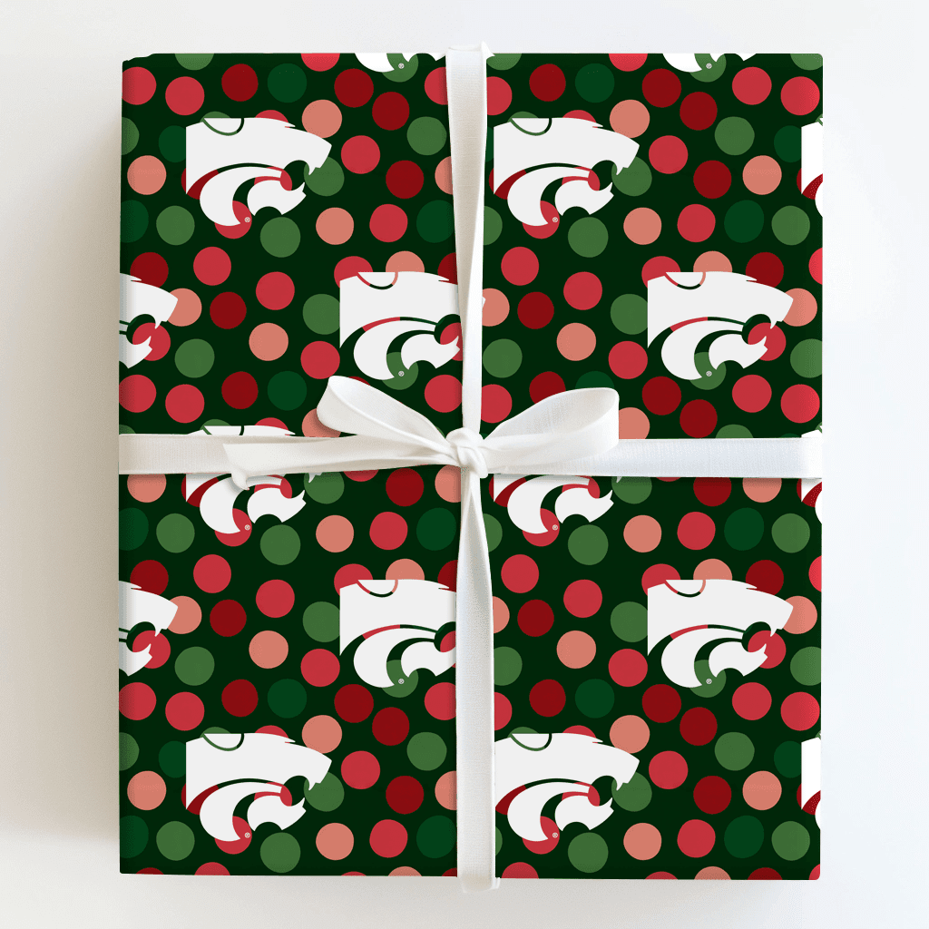 KS Winter Dots - Christmas Wrapping Paper Roll - Gift Wrap for Holidays ...